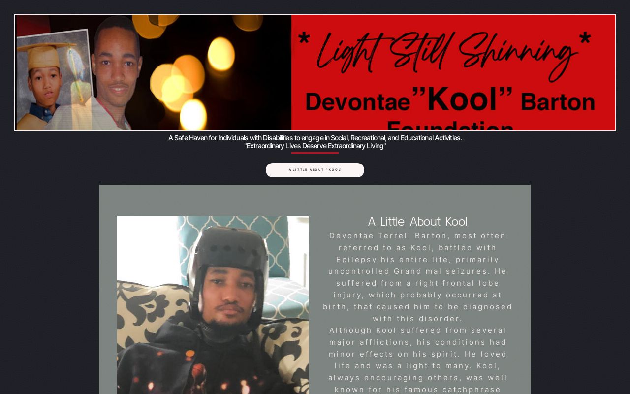 Devontae KOOL Barton Foundation